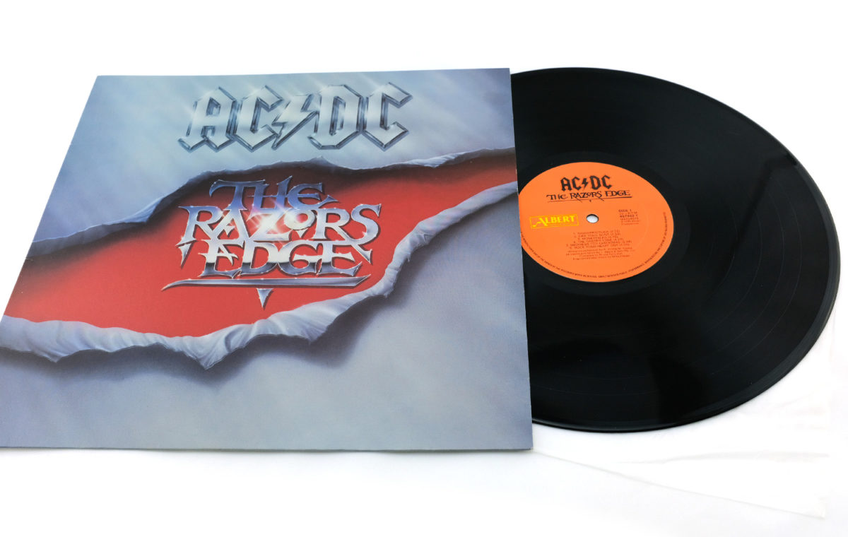 AC/DC The Razors Edge LP Red Label 1st Pressing - Ozzy Collectibles