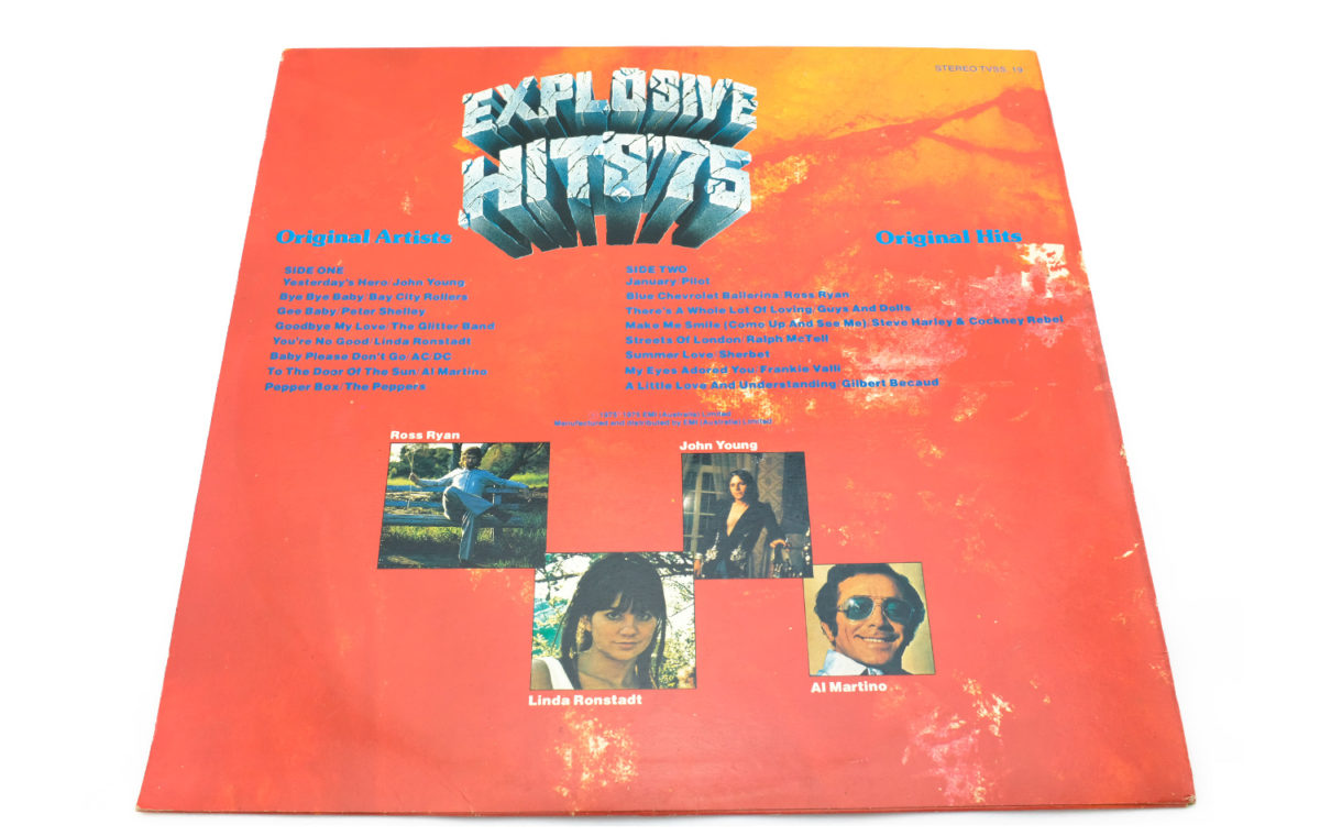 Explosive Hits 75’ Various AC/DC 1975 Vinyl LP - Ozzy Collectibles