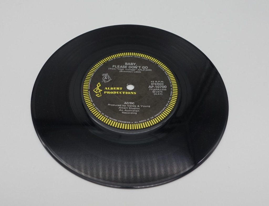 AC/DC Baby Please Don't Go / Oh Jene 7" 1975 Vinyl Record Aussie 1st ...